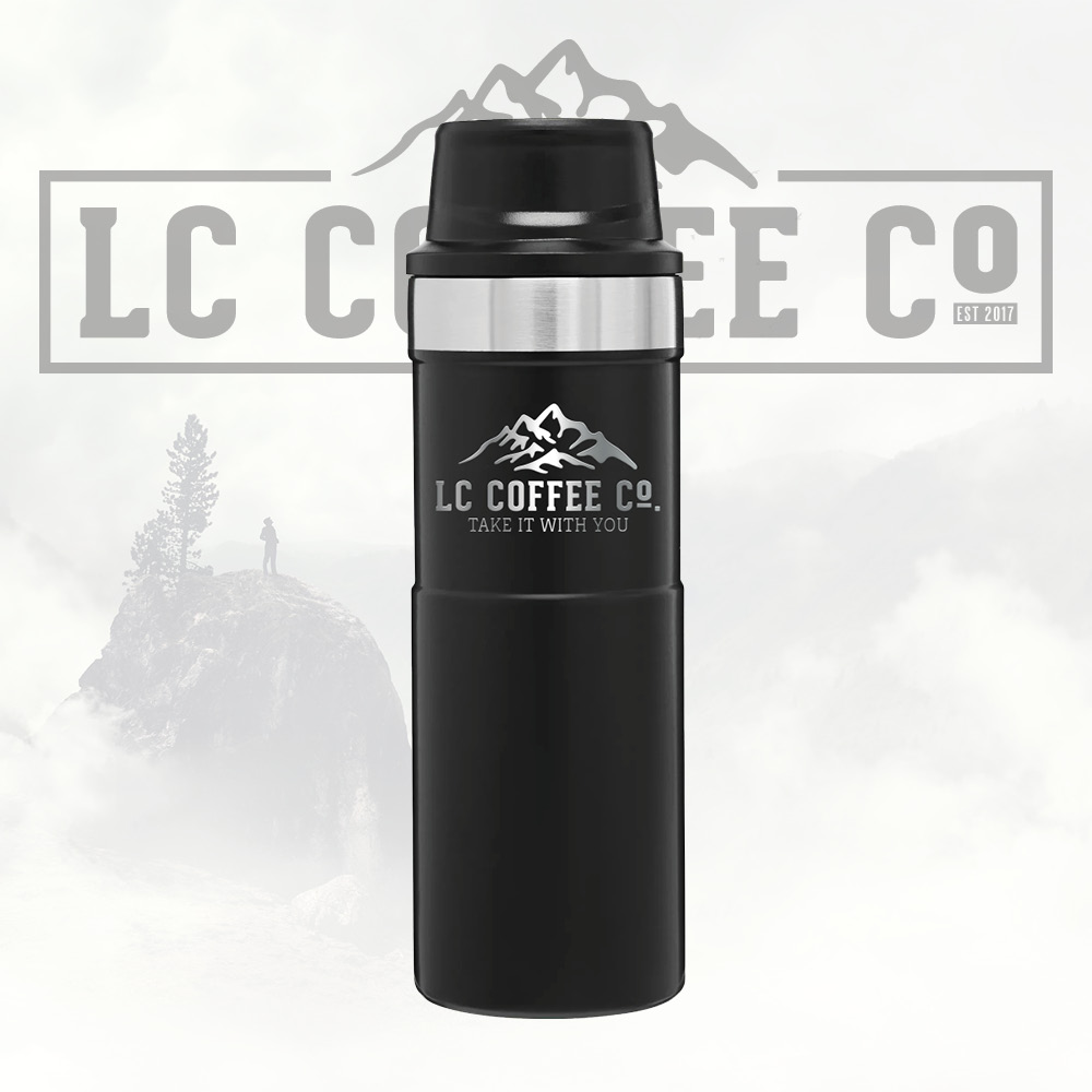 LC MOUNTAIN CLASSIC TRIGGER-ACTION TRAVEL MUG | 16 OZ - Lewis County ...